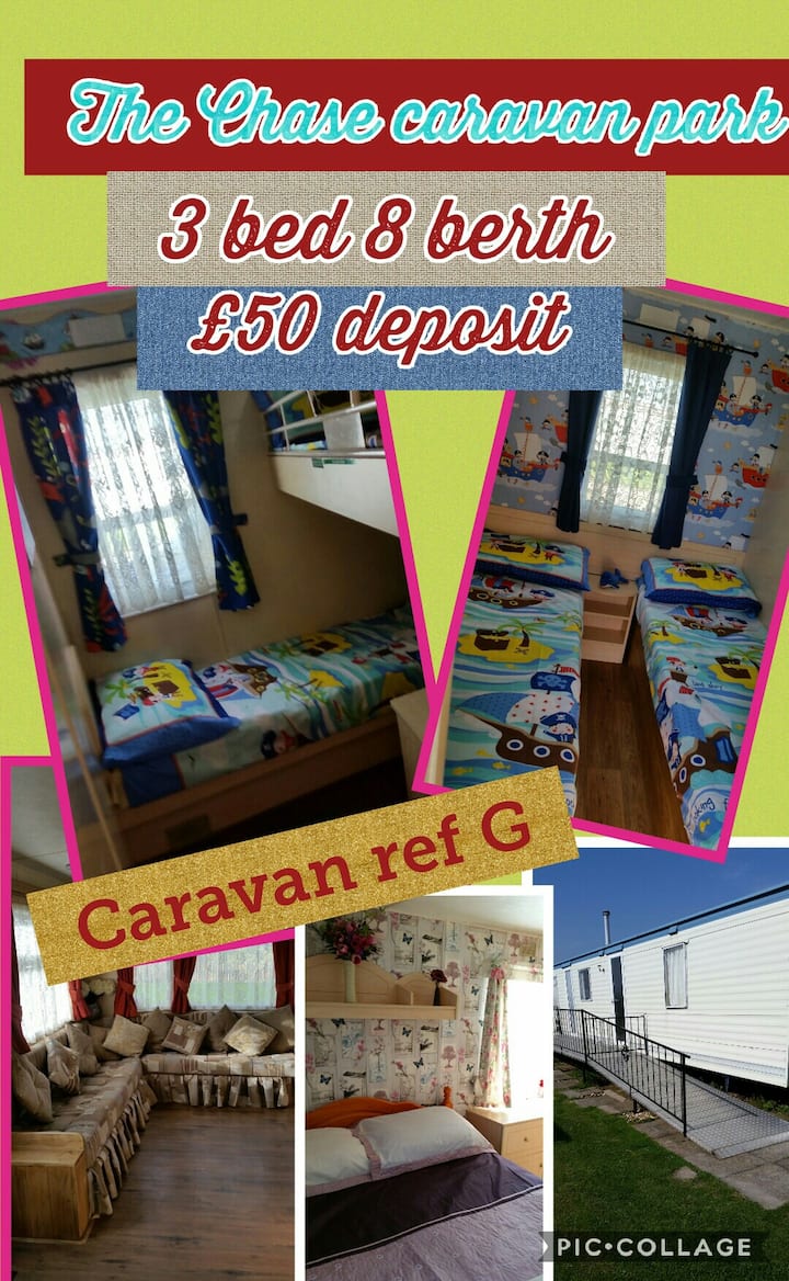 The Chase Caravan Park  - 3 Bed Caravan Ref : G - Sutton on Sea
