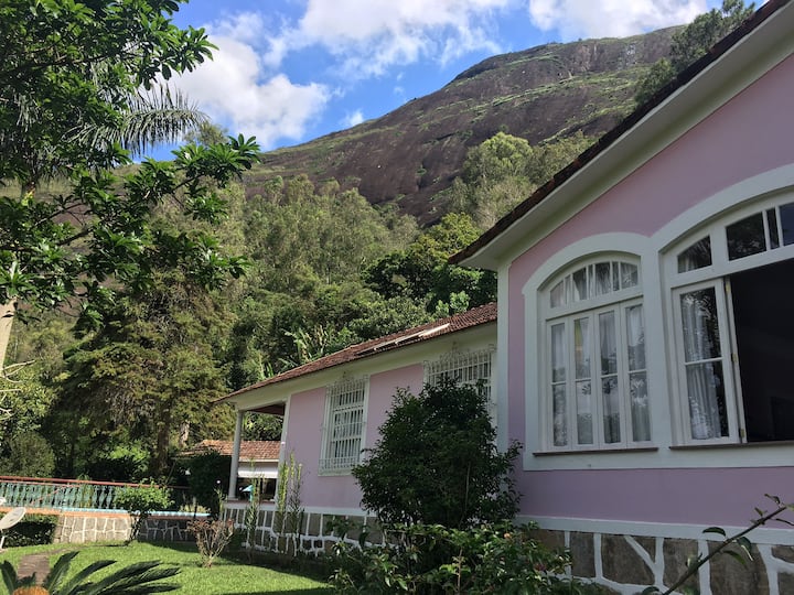Casa Rosa Na Tranqüilidade De Araras - Petrópolis
