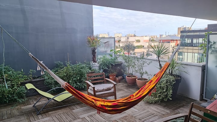 Appartement Et Terrasse Vue Sur La Tour Eiffel - Asnières-sur-Seine