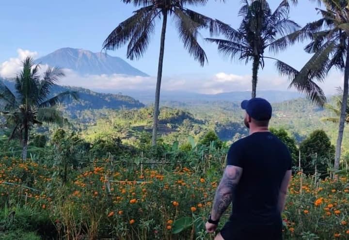 Bungalow 2 Kamar Tidur Dg View Gunung Dan Sawah - Sidemen