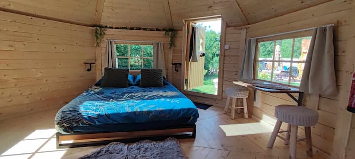 Cabane Kota Finlandais Chauffé - Saône-et-Loire