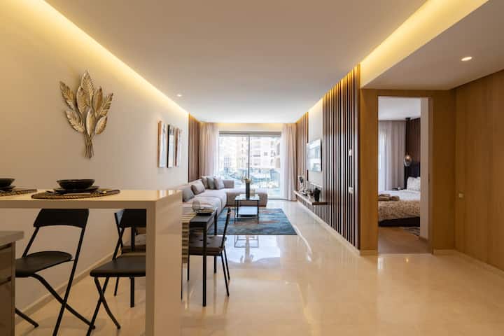 #1 "Spacious Modern Flat With Fast Fiber Internet - Casablanca