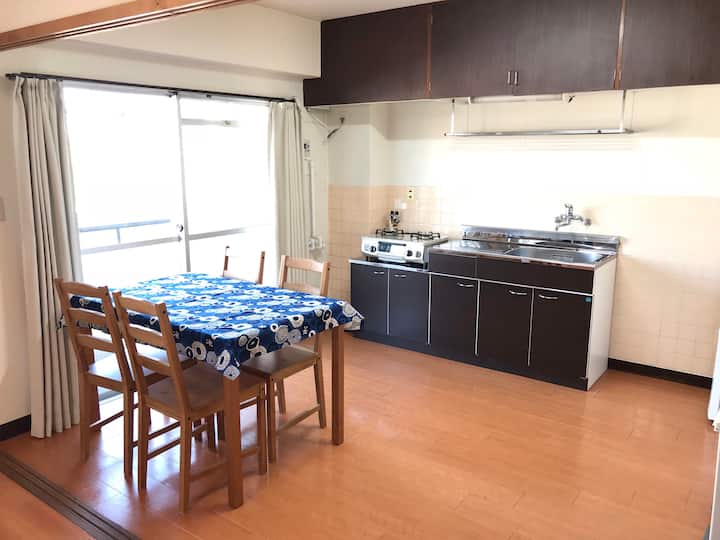 202  48sqm   2bedroom+kitchen   Free Wifi/parking - Beppu