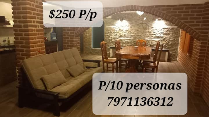 Casa Rústica Con Chimenea. - Zacatlán