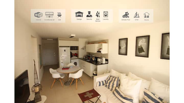 Vacation Apartment For 3 With Amenities - Uruguay