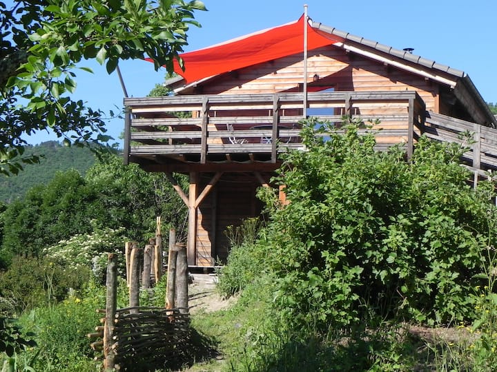 La Maison Bois Perchée à Ventalon En Cévennes - Lozère