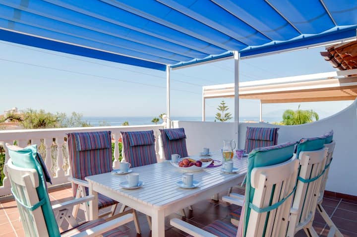 Maison 4 Ch Vue Sur Mer Piscine Terrace Garage - Rincón de la Victoria