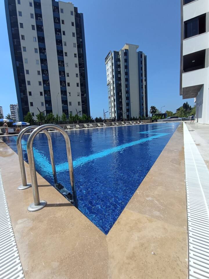 Denize 250m, Lüx Eşyalı Modern - Erdemli