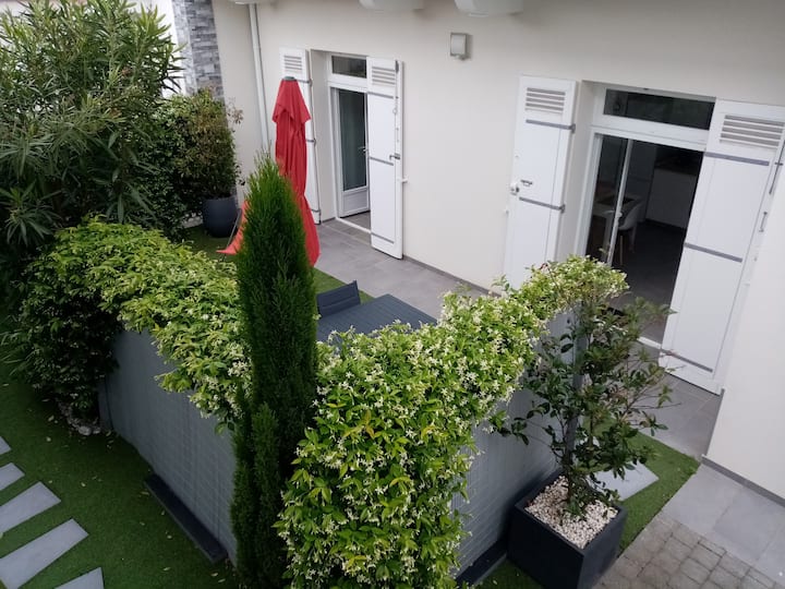 T2 Pour 4 Pers. Parking/jardin, Hyper Centre Calme - Arcachon