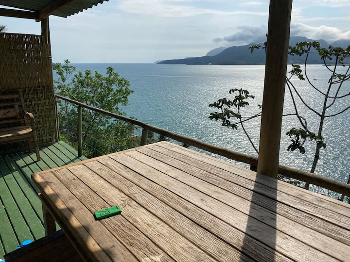 Casa Varanda Para O Mar Com Praia Particular - Ilhabela