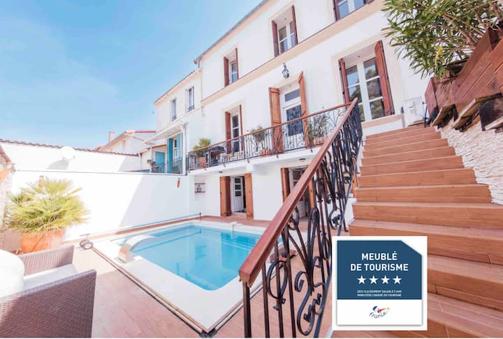 Maison Devant La Plage-piscine Chauffée-4 Chambres - Royan