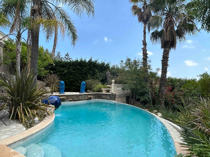 Studio Calme, Piscine Partagée - Vence
