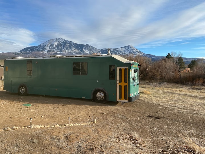 The Great Gilly, An Off-grid Schoolbus Tiny Home - Paonia, CO
