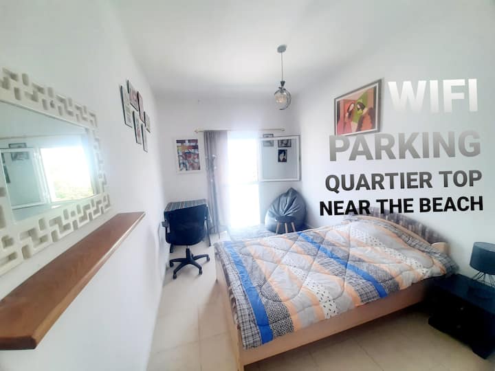 Comfortable Room - 3min De La Plage - La Marsa