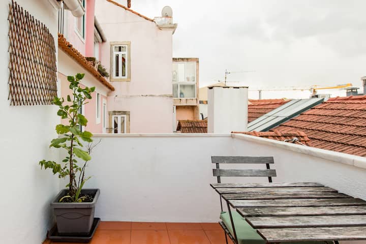 Appartement Charmant Avec Terrasse - Lisboa