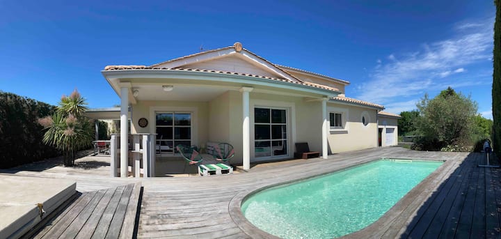 Maison Moderne Avec Piscine - Léognan