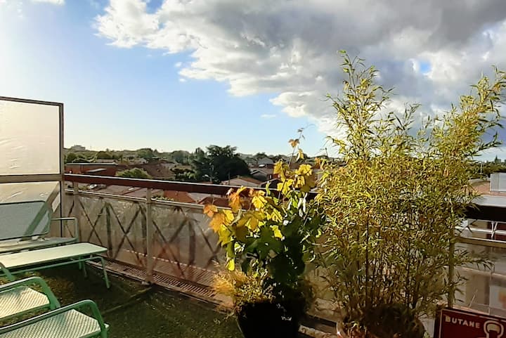Mon Petit Rooftop Climatisé à Bordeaux St Augustin - Mérignac