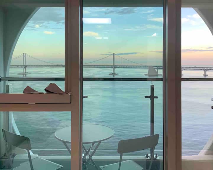 [Hyoi Stay The Gwangan] #52시그니처오션뷰  #전객실테라스 #요트할인 - Busan