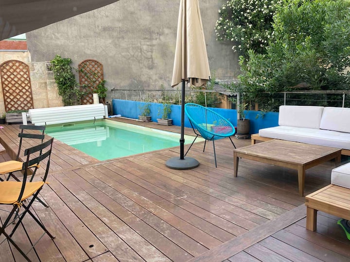 Maison Chaleureuse (A 10’ De La Gare) Avec Piscine - Bordeaux