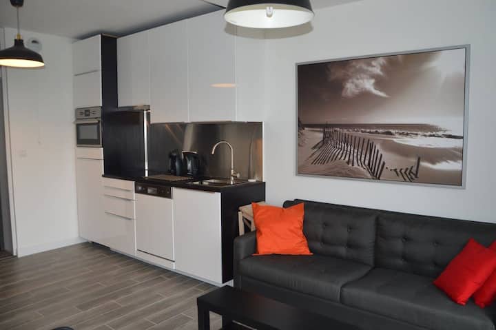 Studio 4 Pers-la Naturelle- Vue Mer- Tout Confort. - Wimereux