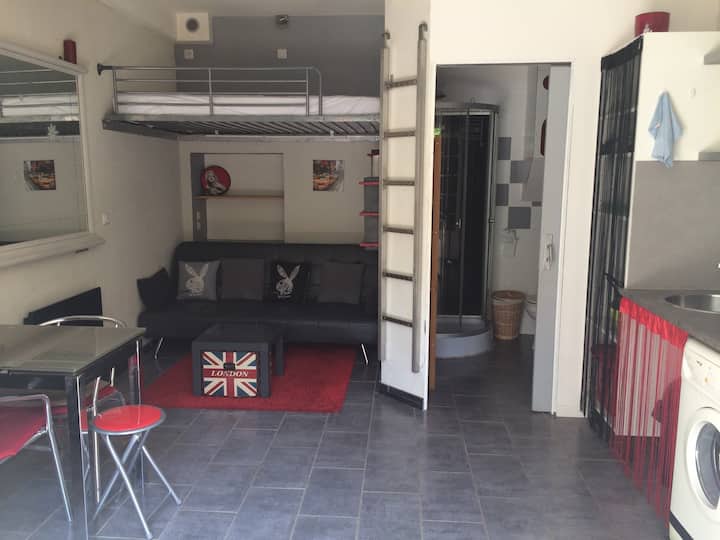 ♥️Beau Studio Avec Cour, Parking Et Spa En Option♥️ - Bessan