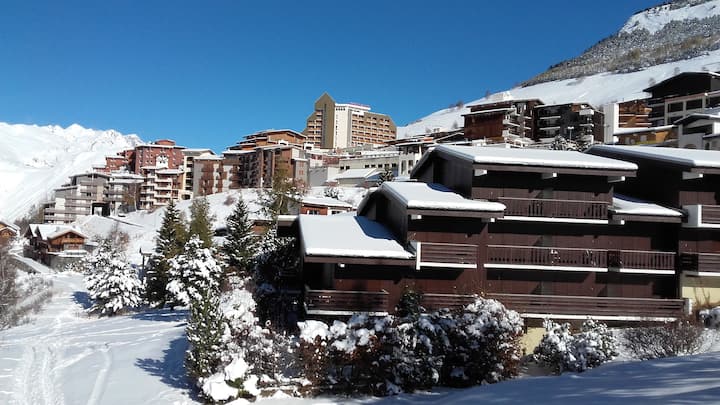 Zone Piétonne - Véritable Ski Aux Pieds - Famille - Les Deux Alpes