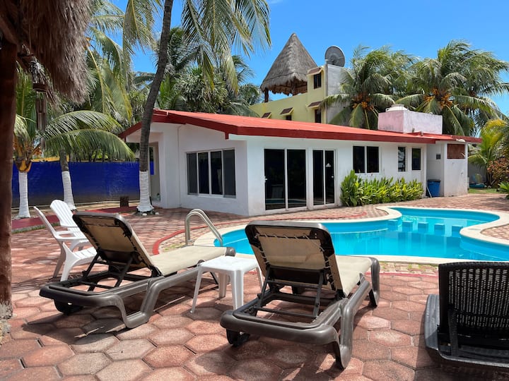 Maison Avec Piscine Privée Pour Toute La Famille - Isla Mujeres