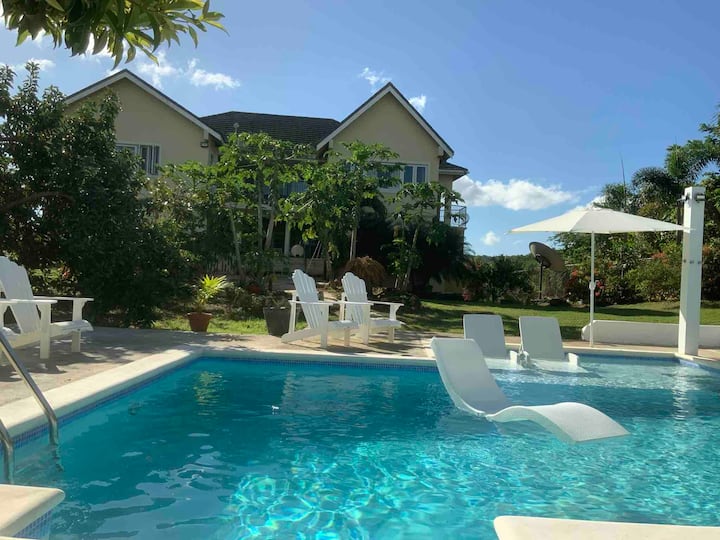 Negril Estate 5 Bedroom Seaview Hilltop Villa - Negril