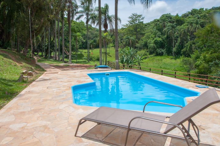 Lindo Sitio Com Piscina, Riacho, Lago E Trilhas. - Itatiba