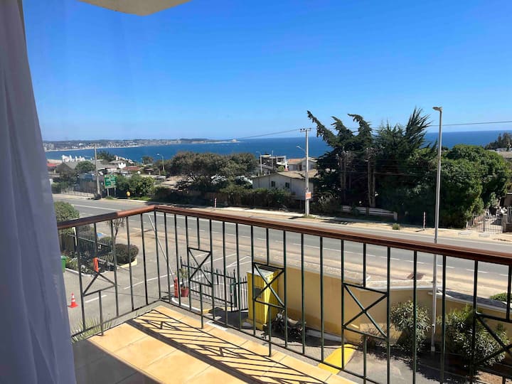 Depto Vista Al Mar, A 10 Min De La Playa Caminando - Algarrobo