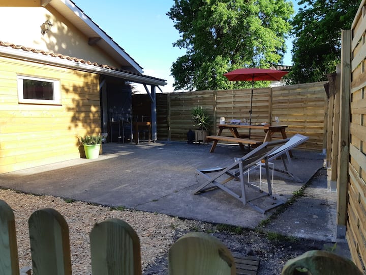 Bordeaux 10 Mn Plage 25 Mn Lodge Cosy Jardin Privé - Le Haillan