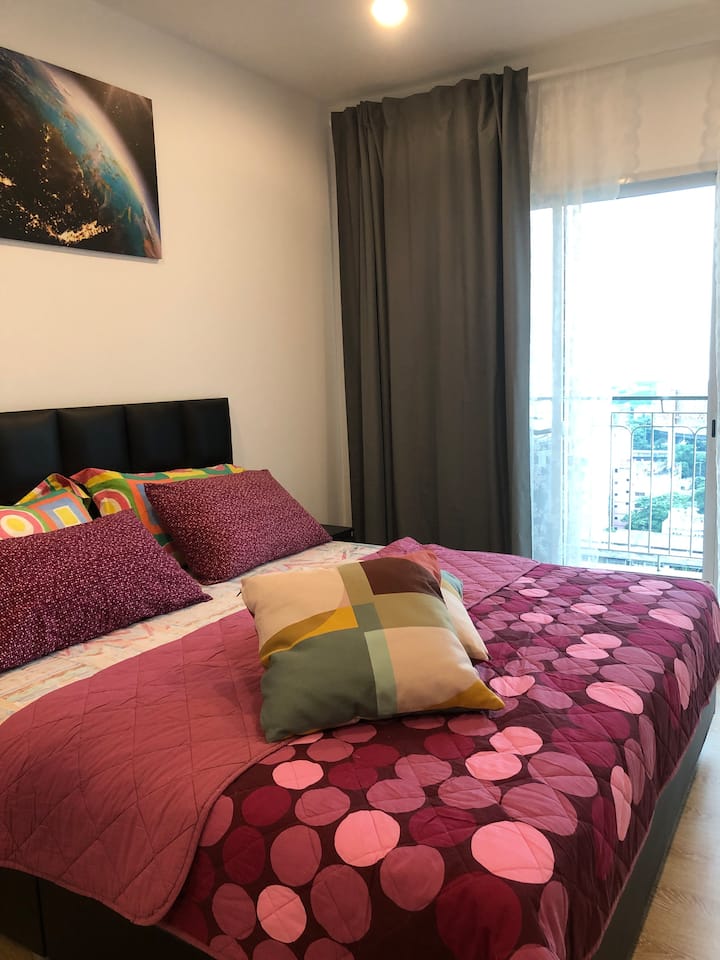 Cozy Condo& Apartment, Freewifi, Skytrain Station - 曼谷