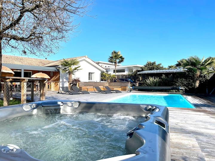 Villa Tout Confort Piscine Chauffée - Jacuzzi - Andernos-les-Bains