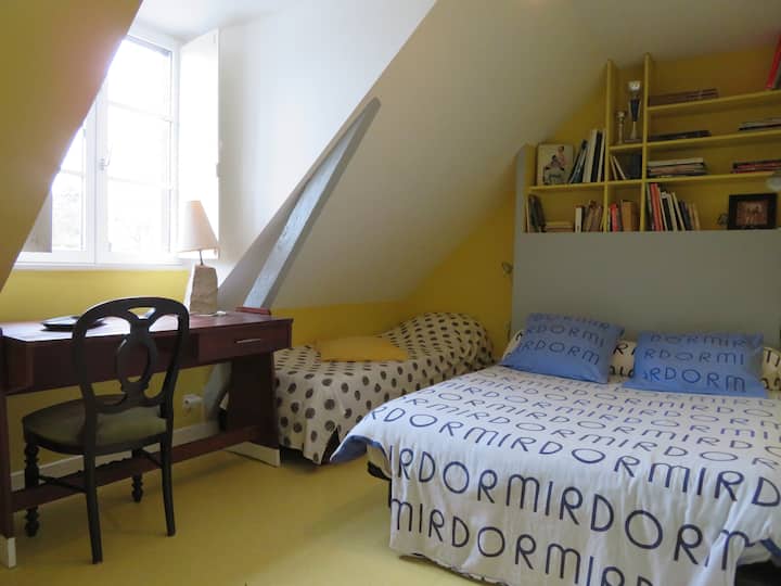 Accueil Chaleureux Chambre Jaune, Côté Cour. - Château-Renault