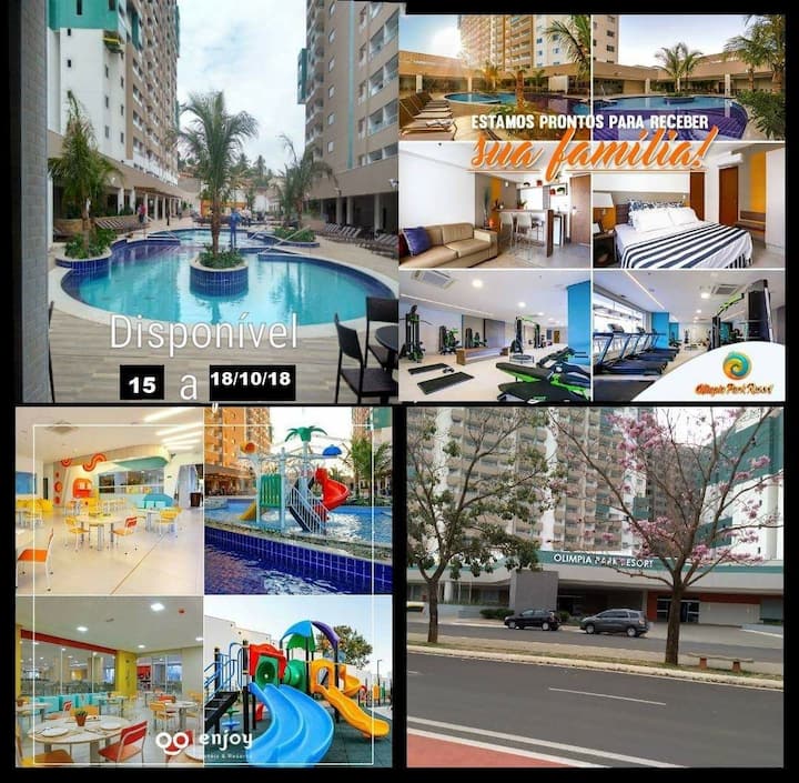 Apto Enjoy Olímpia Park Resort - Olímpia