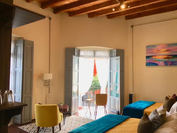 Great Apto/balcón Privado/fast Wifi/central Spot - Guanajuato