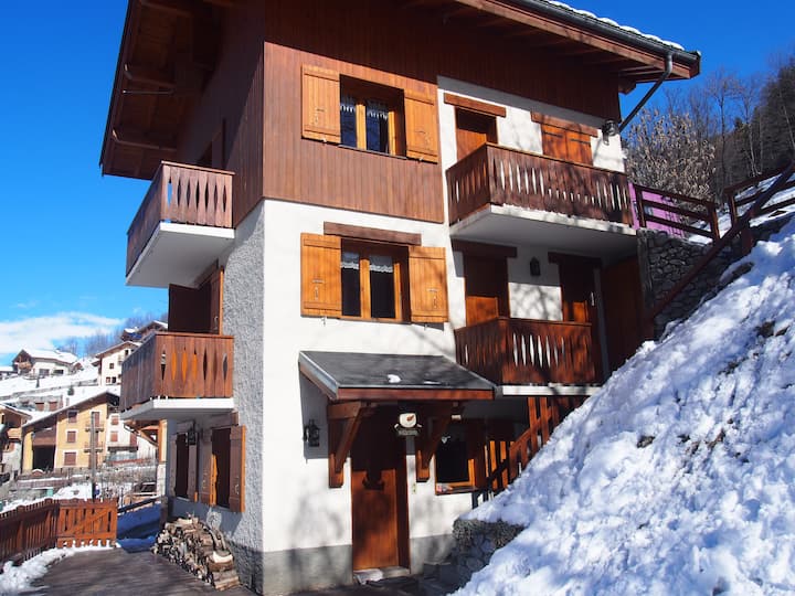 Duplex Ds Chalet 80m2 100m Rm Coeur De Paradiski - Peisey-Nancroix