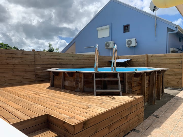 Campêches Entrée, 11 Pers, 5 Chbrs, Piscine, Clim - Martinique