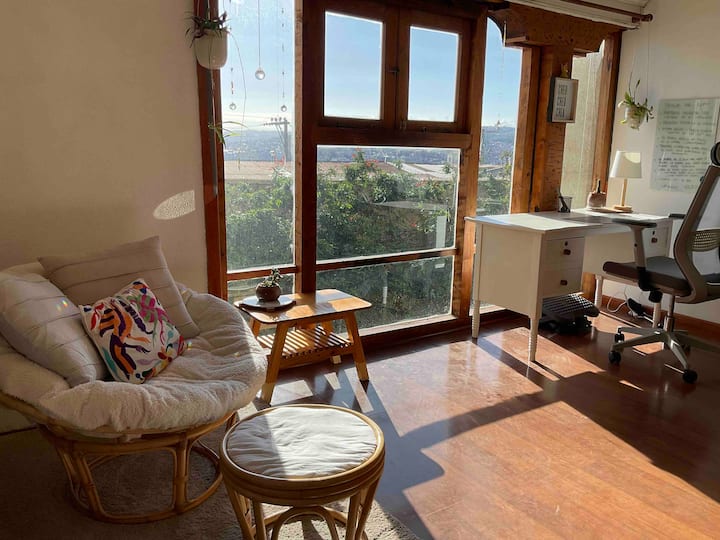 Acogedor Loft Con Vista A La Bahía- Zona Turística - Valparaíso