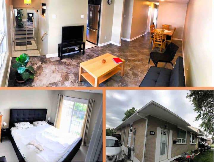 ✅Modern & Fresh 3bdrm  Home Cozy & Functional ✈️ 🅿️ - Brampton