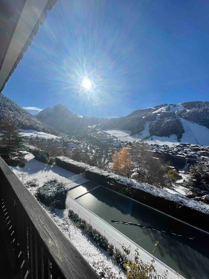 Appartement Avec Vue Pano 6 Couchages Avec Piscine - Montriond