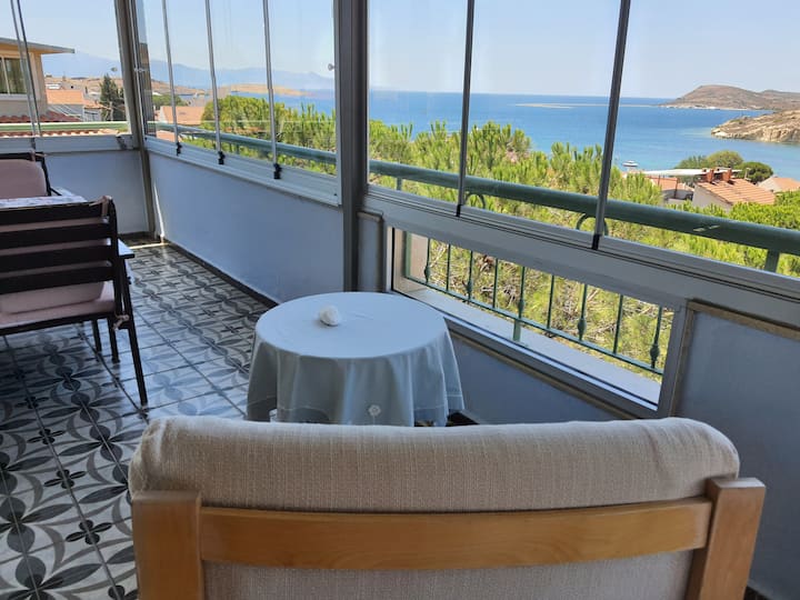 Fatma’s Place4şahane Deniz Manzaralı Teras Dairesi - Foça