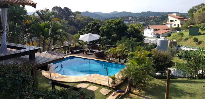 Charming House In A Secure  Condominium - Guararema