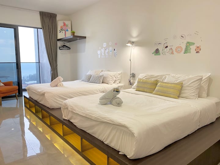 A1940mwholiday Superseaview Suites(4pax)+fast Wifi - 馬六甲
