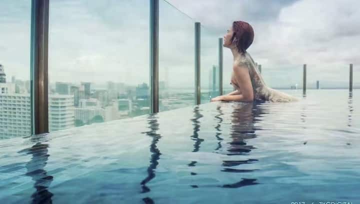 芭提雅市中心天际泳池，豪华五星级公寓 - Pattaya City