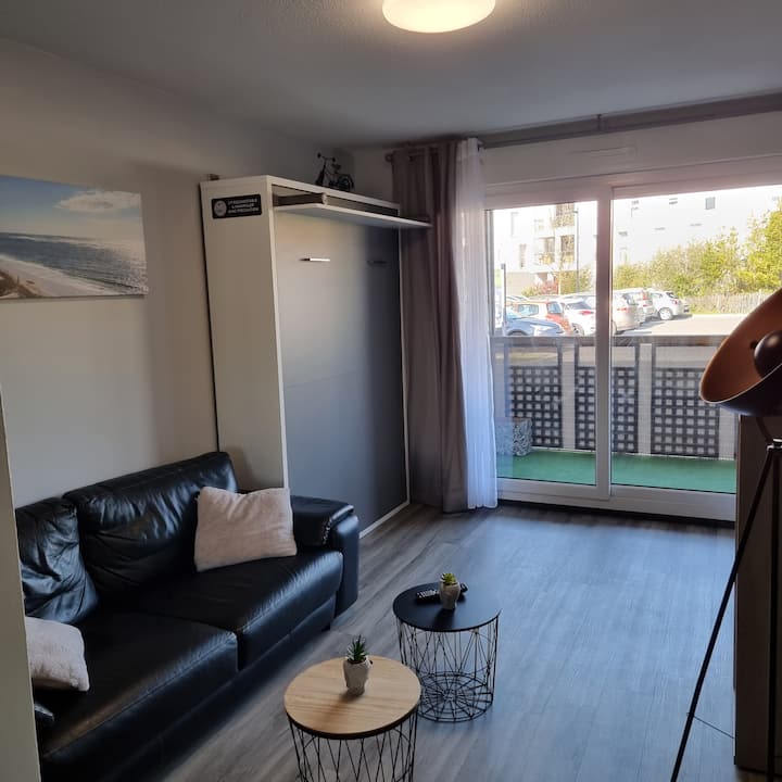 Studio Tout Confort à La Teste Avec Terrasse - Dune du Pilat