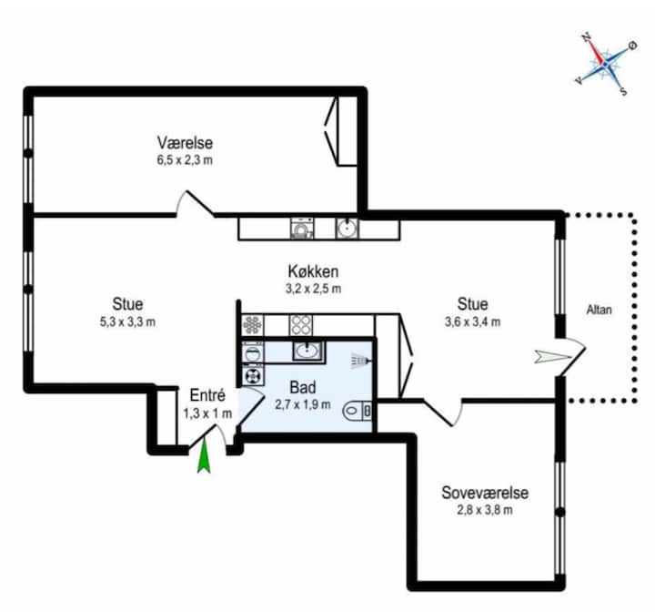 Modern And Cozy 97 M2 Apartment W/ Seaview - Aarhus