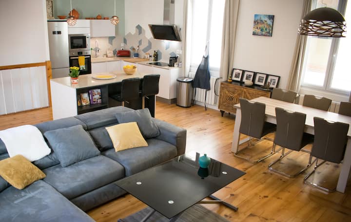 Duplex Centre-ville Terrasse Clim Wifi Calme 115m² - Avignon