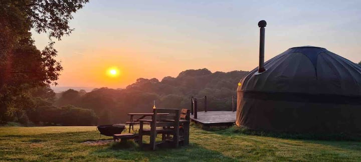 Secluded Off Grid Yurt with Breathtaking Views - Yurts for Rent in ...