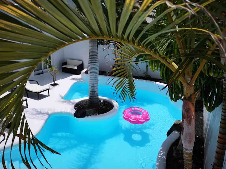Preciosa Villa Tranquila Con Piscina A 5 Min Playa - Corralejo